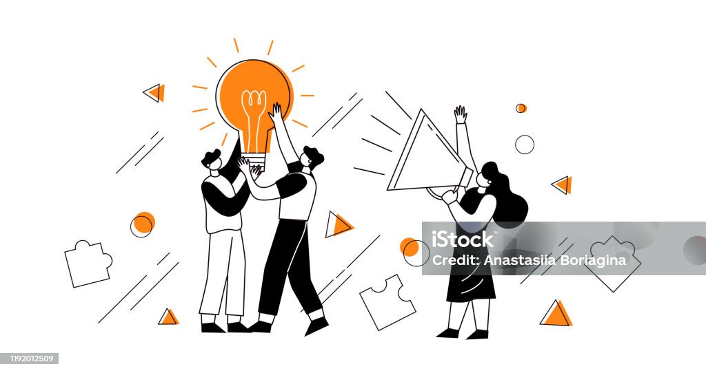 Konsep Kerja Sama Tim Gabungan Membangun Tim Bisnis Ilustrasi Vektor