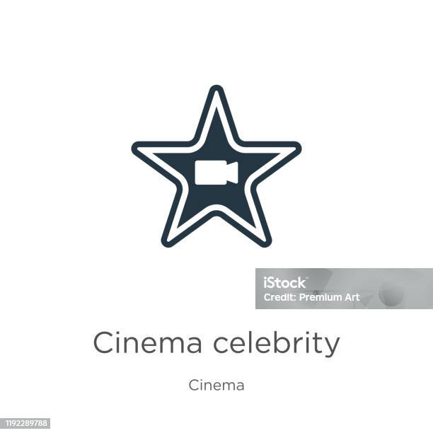 Vecteur Dicône De Célébrité De Cinéma Icône De Célébrité De Cinéma Plat