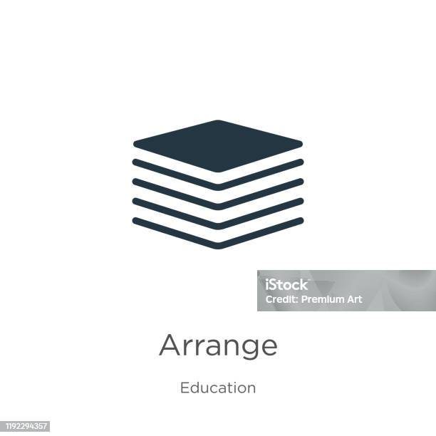 Pictogram Vector Schikken Trendy Plat Schikken Pictogram Uit Onderwijs
