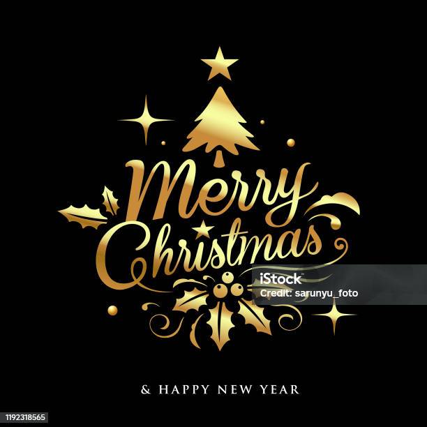 Desain Huruf Emas Selamat Natal Di Latar Belakang Hitam Ilustrasi Stok ... Desain Huruf Emas Selamat Natal Di Latar Belakang Hitam Ilustrasi Stok ...