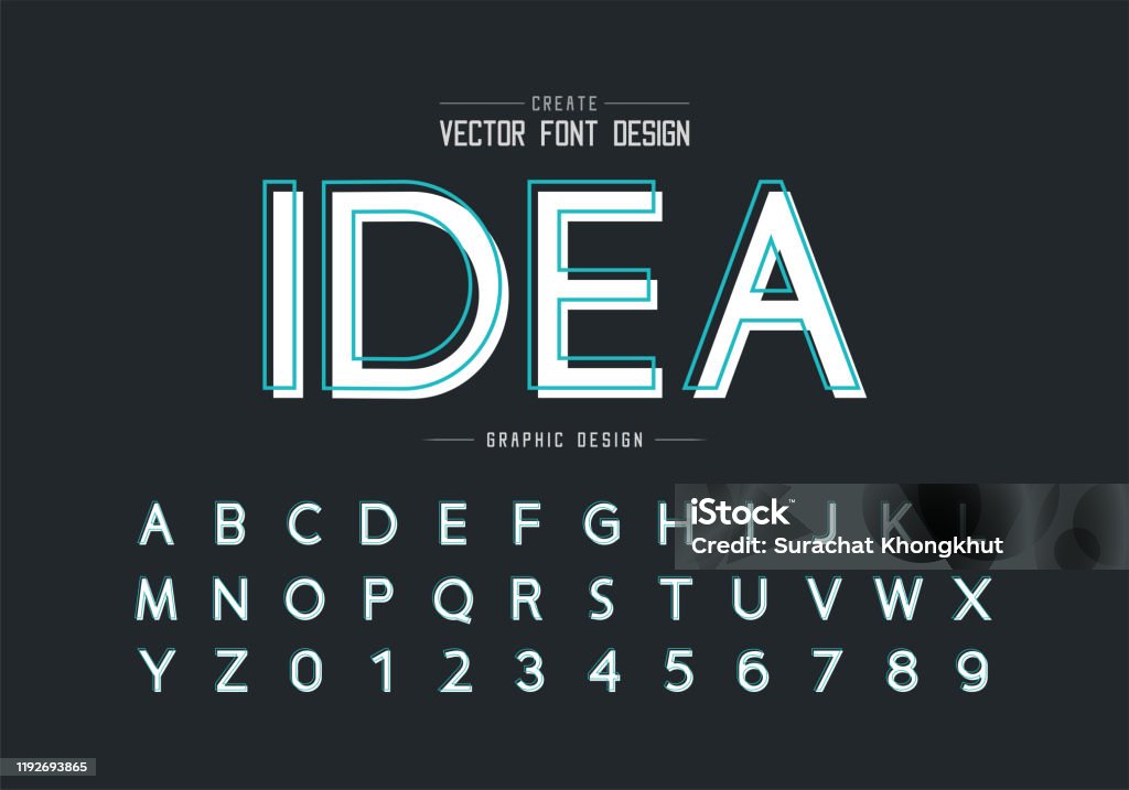 Font Garis Dengan Bayangan Putih Dan Vektor Alfabet Jenis Huruf Desain ... Font Garis Dengan Bayangan Putih Dan Vektor Alfabet Jenis Huruf Desain ...