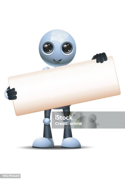 Ilustrasi 3d Robot Kecil Memegang Komunikasi Tanda Kosong Lebar Di ... Ilustrasi 3d Robot Kecil Memegang Komunikasi Tanda Kosong Lebar Di ...