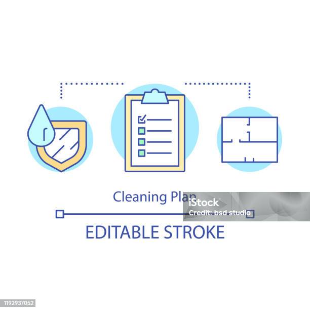 Ilustración de Icono De Concepto Del Plan De Limpieza y más Vectores ... Ilustración de Icono De Concepto Del Plan De Limpieza y más Vectores ...