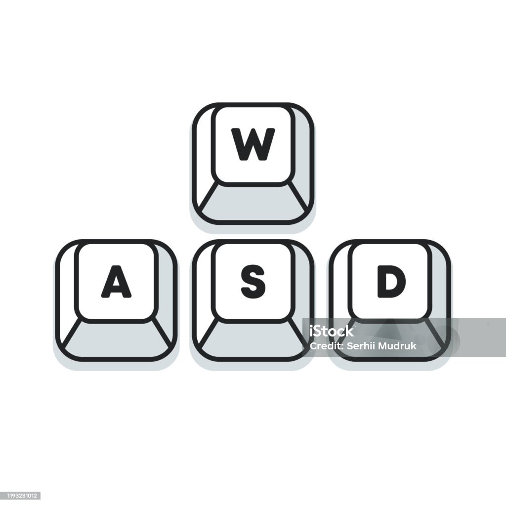 Computer Gamer Keyboard Wasd Keys Vector Illustration Wasd Keys Game ... Computer Gamer Keyboard Wasd Keys Vector Illustration Wasd Keys Game ...