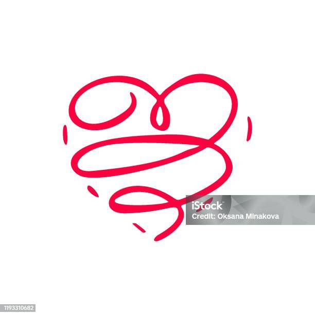 Minimalistische Hand Gezeichnet Rotes Herzsymbol Isoliert Auf Weißem ... Minimalistische Hand Gezeichnet Rotes Herzsymbol Isoliert Auf Weißem ...