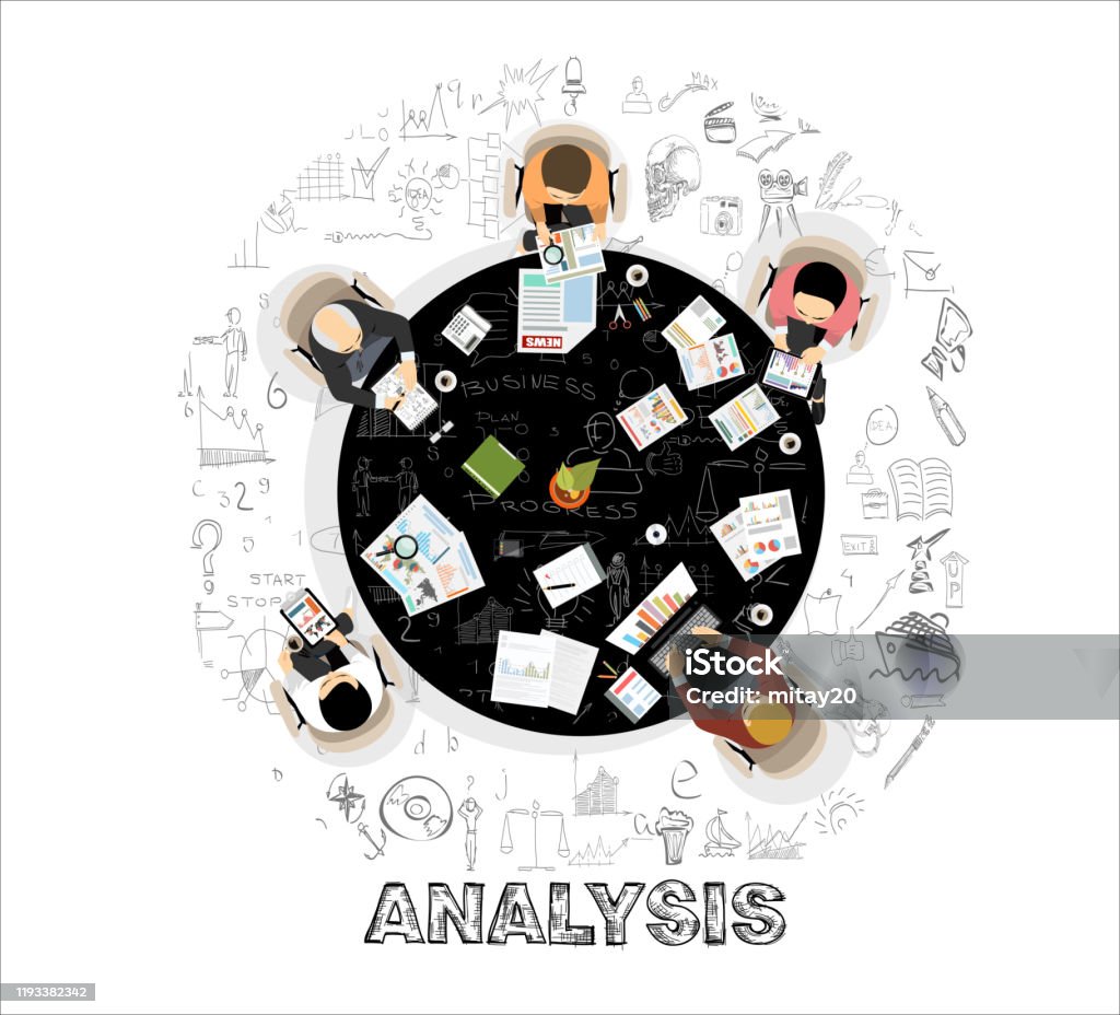 Concepts Dillustration De Conception Plate Pour Lanalyse Et La