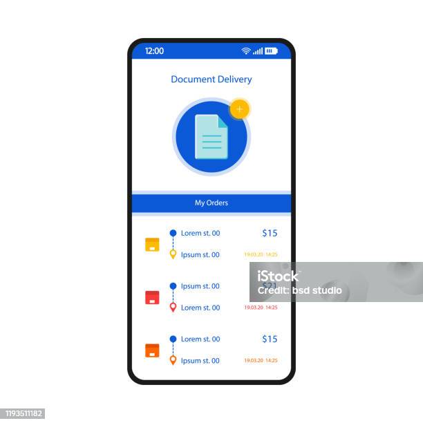 Vetores de Modelo De Vetor De Interface De Smartphone De Entrega De ... Vetores de Modelo De Vetor De Interface De Smartphone De Entrega De ...