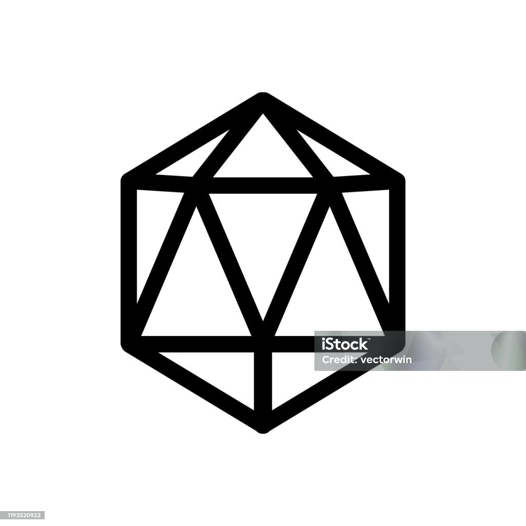 Vecteur Dicône De Diamant Illustration Dillustration Isolée De Symbole