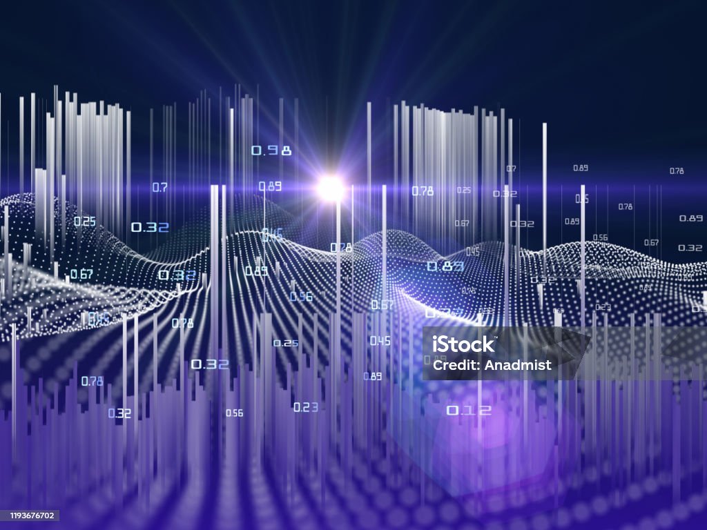 Konsep Infografis Analisis Abstrak Big Data Data Temporal Spatio