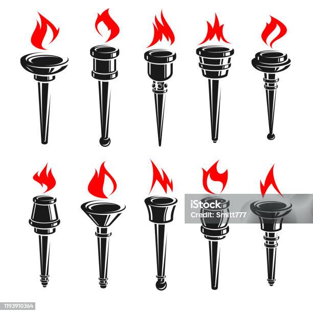 Torch Set Collection Icons Torch Vector Stock Illustration - Download ... Torch Set Collection Icons Torch Vector Stock Illustration - Download ...