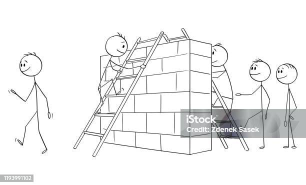 Vektorcartoonillustration Der Gruppe Von Männern Geschäftsleuten Oder ... Vektorcartoonillustration Der Gruppe Von Männern Geschäftsleuten Oder ...