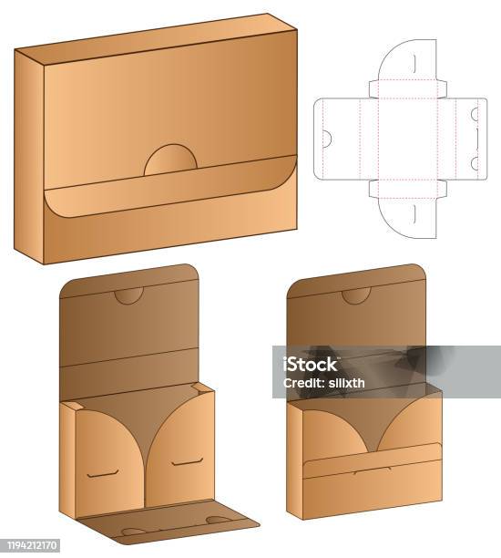 Conception De Modèle De Découpage De Matrice De Boîte Maquette 3d