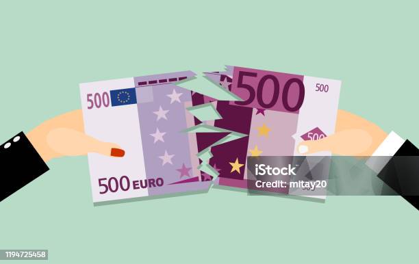Businessman Hands Tearing Apart Money Banknote Into Two Peaces Vector ... Businessman Hands Tearing Apart Money Banknote Into Two Peaces Vector ...