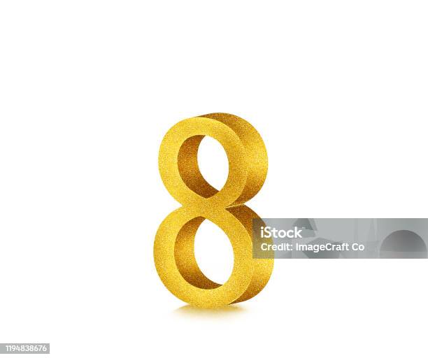 Huruf Alfabet Emas A Hingga Z Dan Angka 1 Hingga 0 Ilustrasi 3d Golden