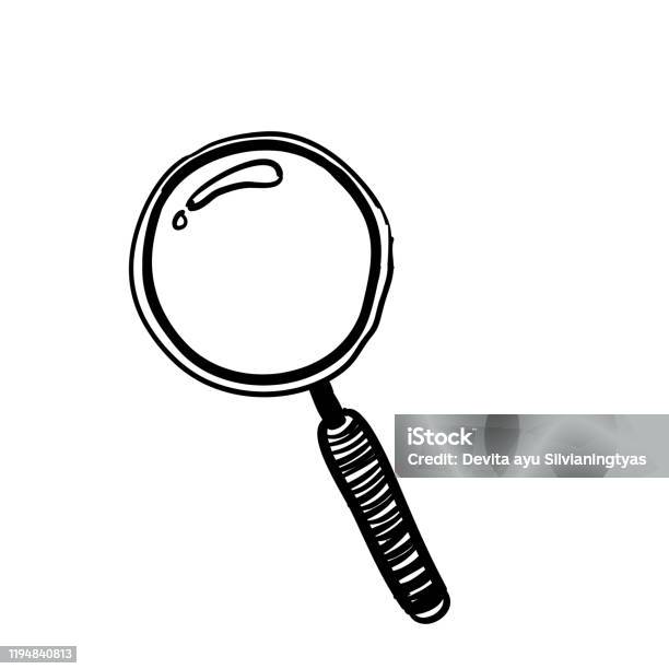 Outils Dicône De Recherche Griffonner Dans Le Vecteur De Style Dessiné