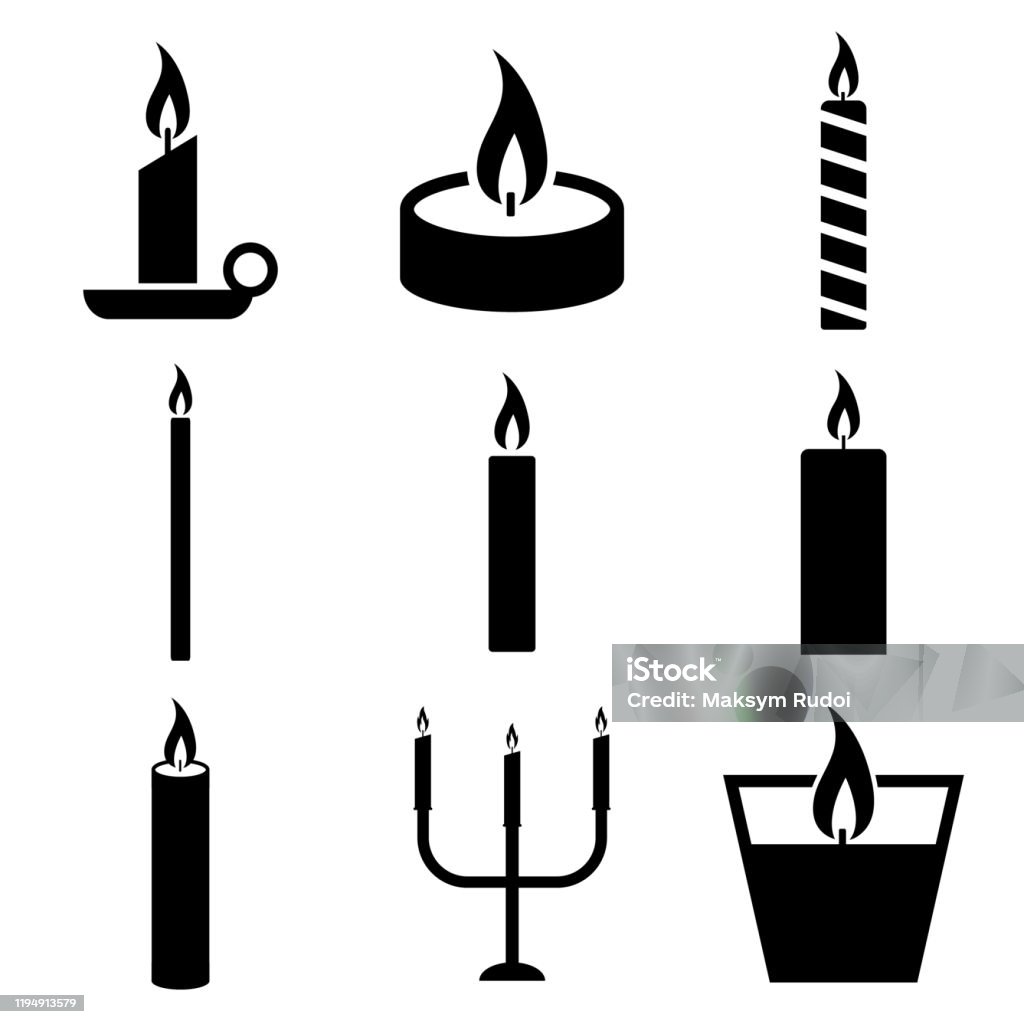 Ikon Lilin Logo Terisolasi Pada Latar Belakang Putih Ilustrasi Stok Unduh Gambar Sekarang Istock