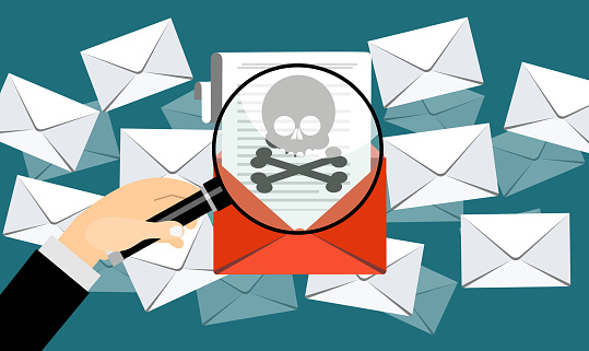 Konsep Virus Pembajakan Peretasan Dan Keamanan Tengkorak Dengan Tulang