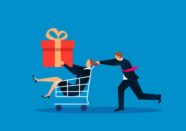 510 Woman Pushing Shopping Cart Stock Illustrations Royalty Free Vector Graphics And Clip Art