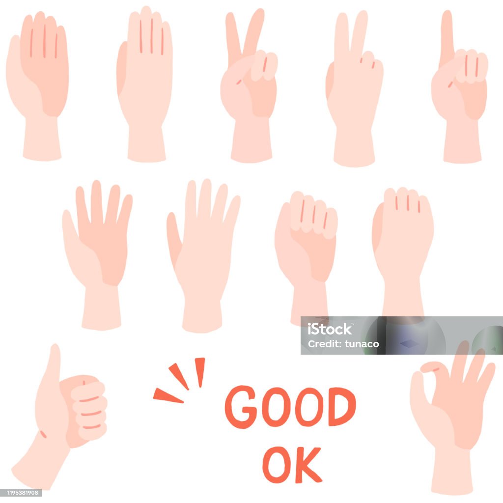 Hand Gesture Sign Vector Set Stock Illustration - Download Image Now ... Hand Gesture Sign Vector Set Stock Illustration - Download Image Now ...