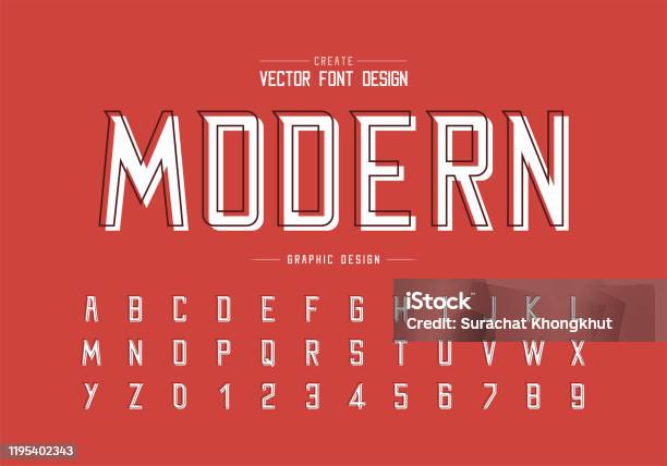 Font Garis Dengan Bayangan Putih Dan Vektor Alfabet Jenis Huruf Modern ... Font Garis Dengan Bayangan Putih Dan Vektor Alfabet Jenis Huruf Modern ...