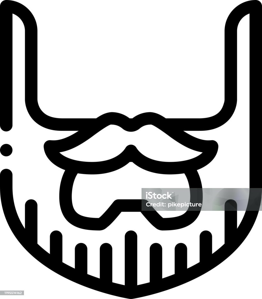 Beard Mustache Whisker Icon Outline Illustration Stock Illustration ... Beard Mustache Whisker Icon Outline Illustration Stock Illustration ...