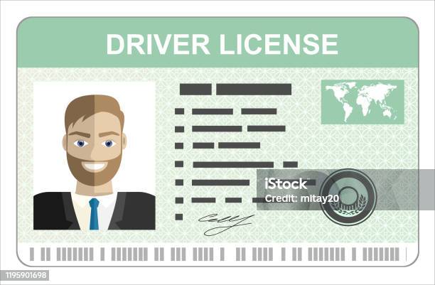 Carte Didentification De Permis De Conduire De Voiture Avec La Photo