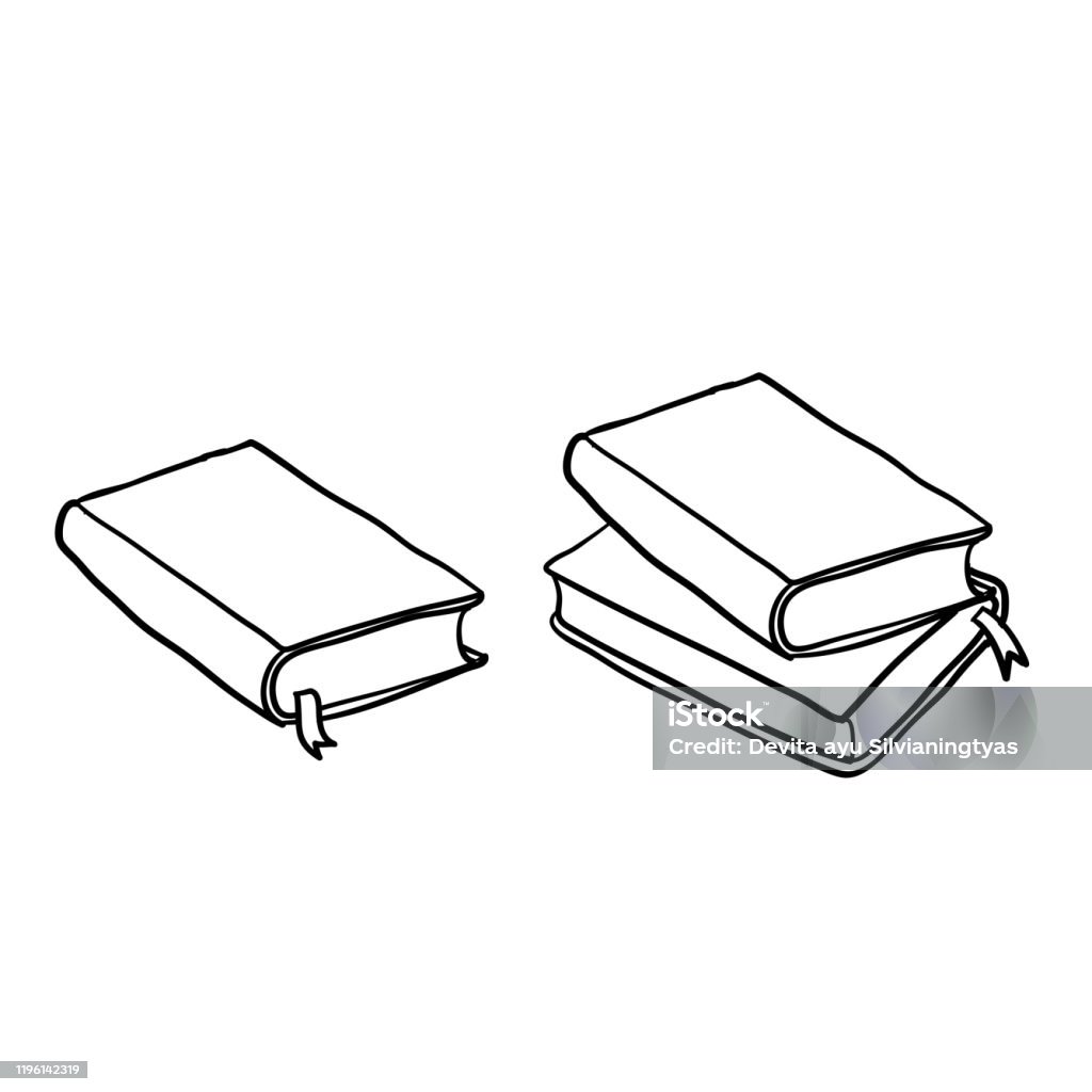 Stack Of Books Sketchhand Drawings Engrave Pile Of Old Vintage