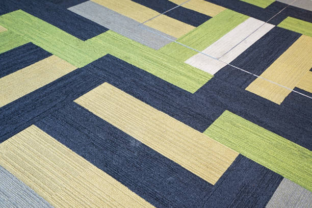 Free picture: Close-up of carpet surface with colorful abstract stain ...