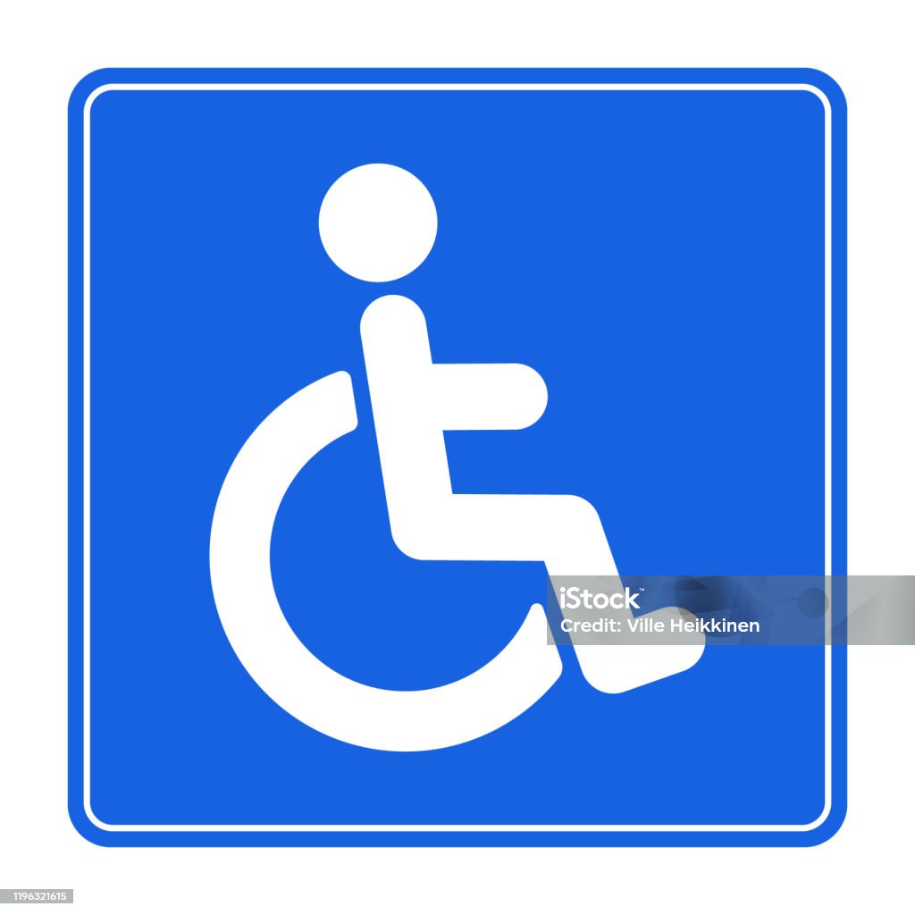 Disabled Handicap Icon Shape Invalid Parking Logo Symbol Wheelchair ... Disabled Handicap Icon Shape Invalid Parking Logo Symbol Wheelchair ...