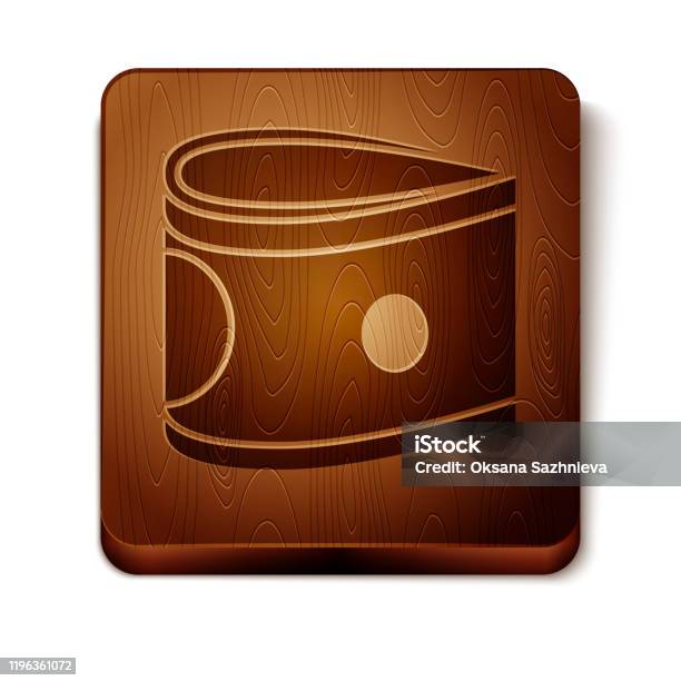Brown Stacks Kertas Uang Tunai Ikon Terisolasi Pada Latar Belakang