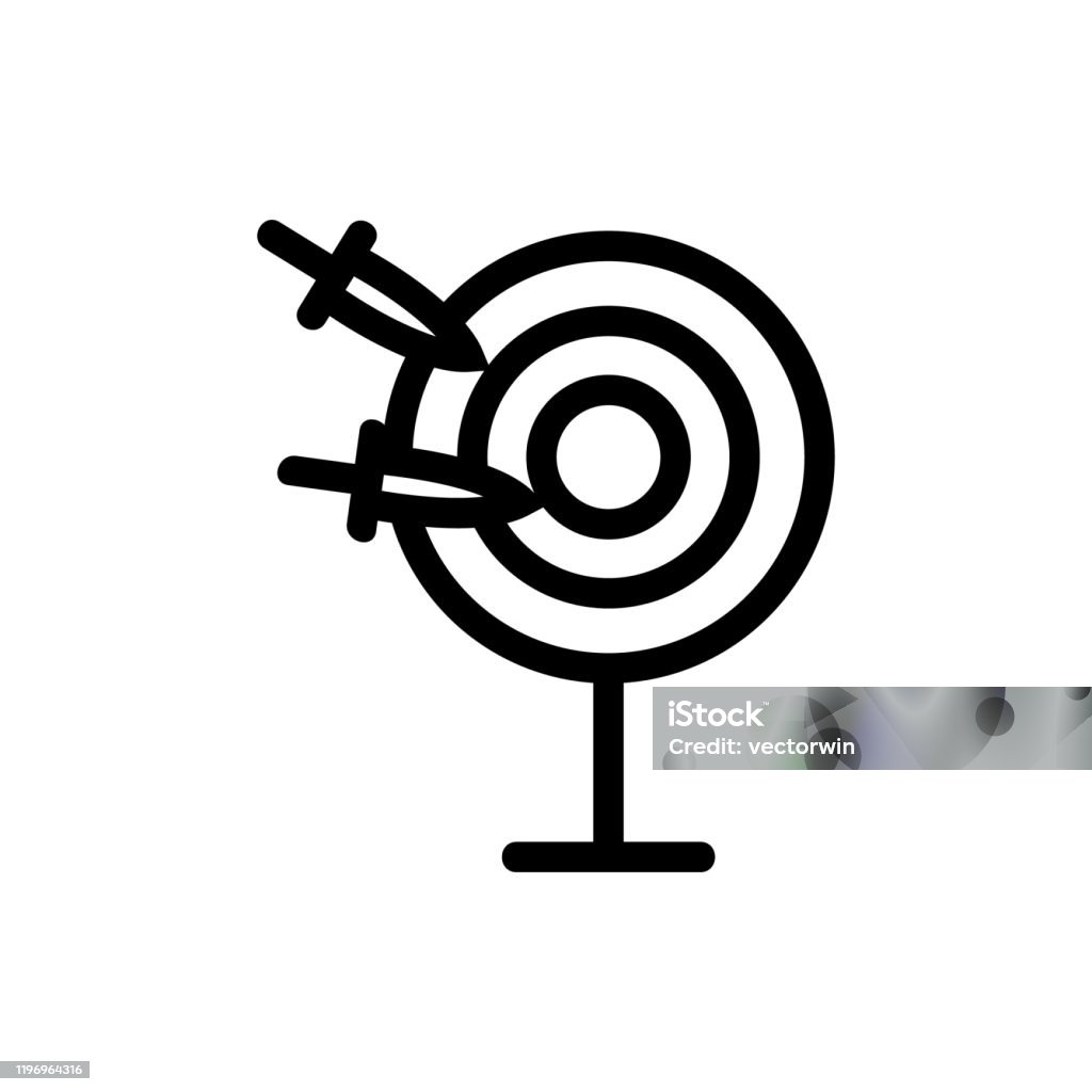 Zirkuszielsymbolvektor Abbildung Des Isolierten Kontursymbols Stock ... Zirkuszielsymbolvektor Abbildung Des Isolierten Kontursymbols Stock ...