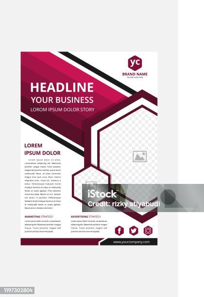 Desain Brosur Selebaran Template A4 Ukuran Selebaran Bisnis Selebaran