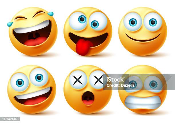 Smileys Emoji Et Émoticône Visages Ensemble Vectoriel Emojis Ou ... Smileys Emoji Et Émoticône Visages Ensemble Vectoriel Emojis Ou ...