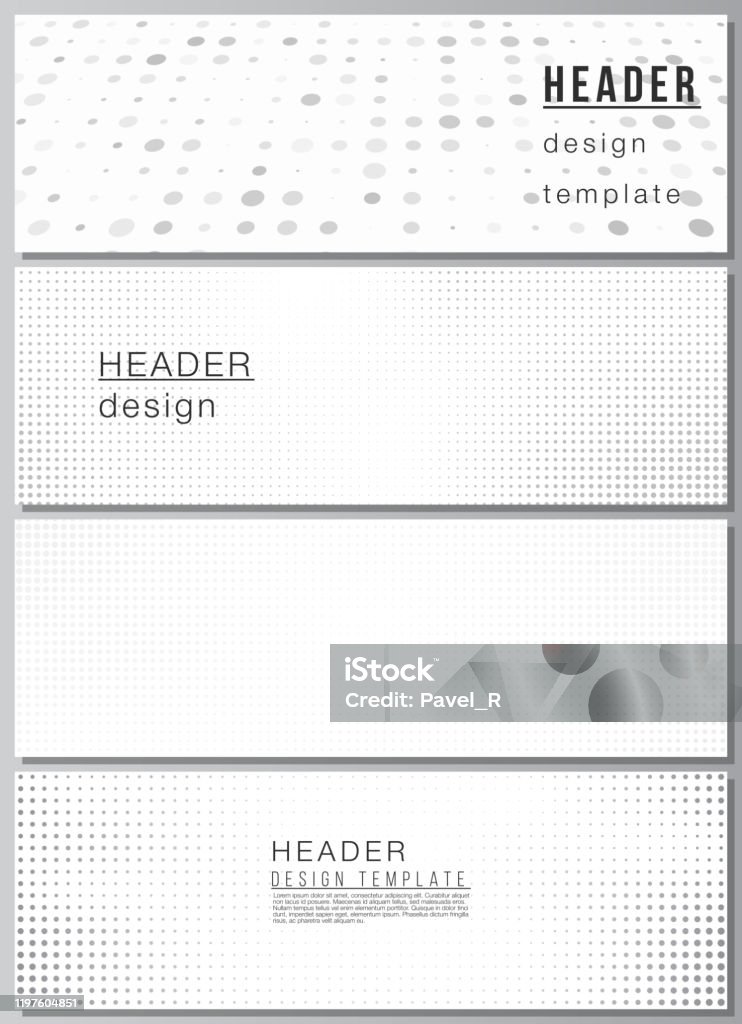Tata Letak Vektor Header Templat Desain Banner Untuk Desain Footer