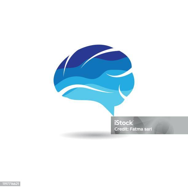 Illustration Dicône De Vecteur De Symbole De Cerveau Vecteurs Libres De