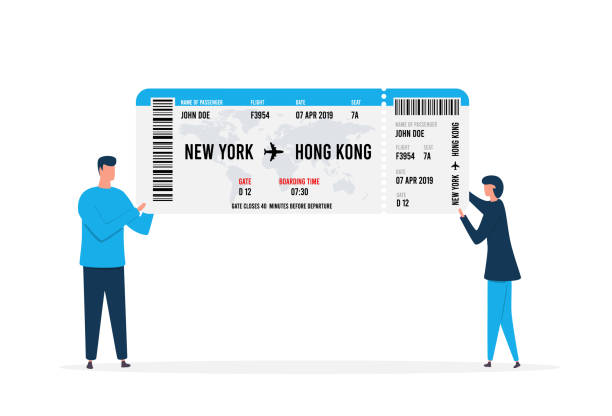 320 Blank Airline Boarding Pass Ticket Backgrounds Stock Illustrations
