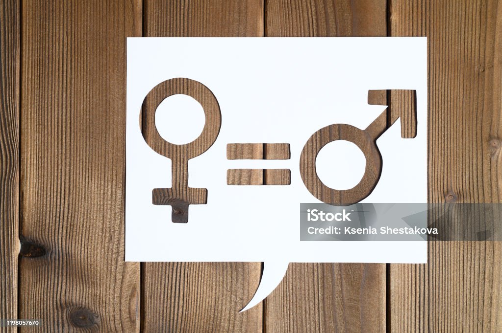 Photo Libre De Droit De Symboles Masculins Et Féminins Et Signe Égal