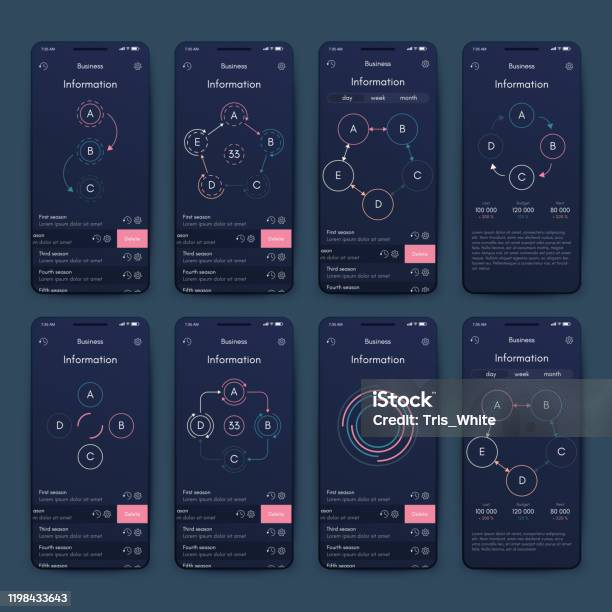 Éléments Vecteurs Infographiques Modernes Pour Les Brochures Daffaires