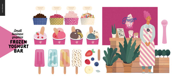 Frozen Yogurt Illustrations Royalty Free Vector Graphics And Clip Art