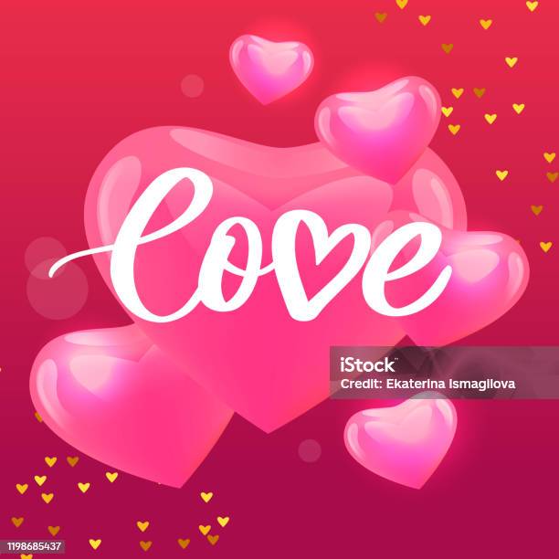 Affiche De Valentine Carte Étiquette Slogan De Lettre De Bannière