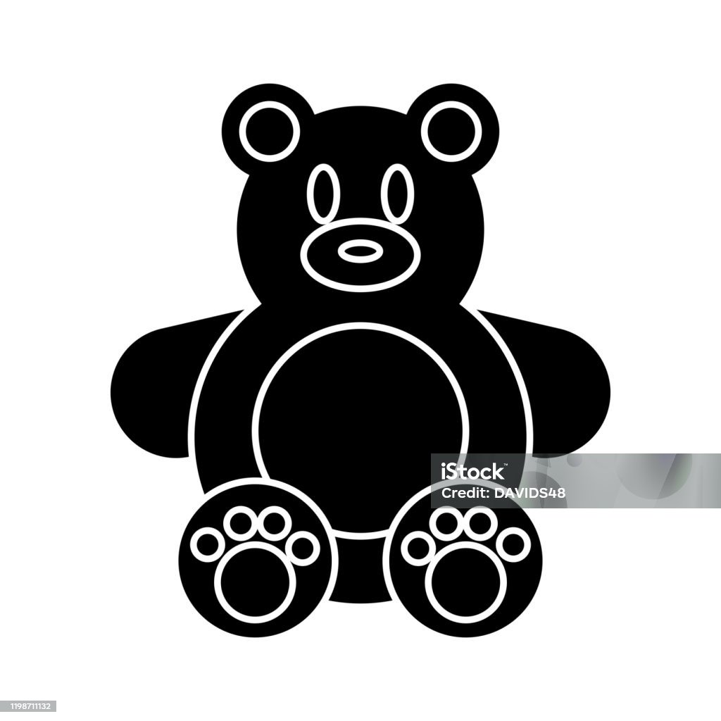 Isolated Teddy Bear Stock Illustration Download Image Now Beauty