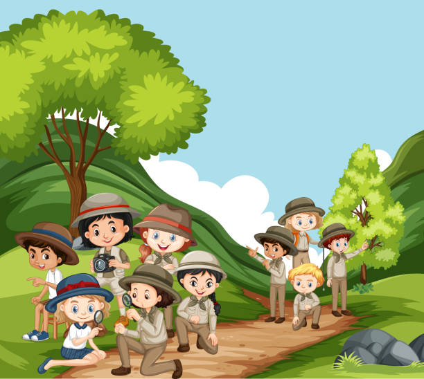 Kids Exploring Clipart Kids Exploring Clipart