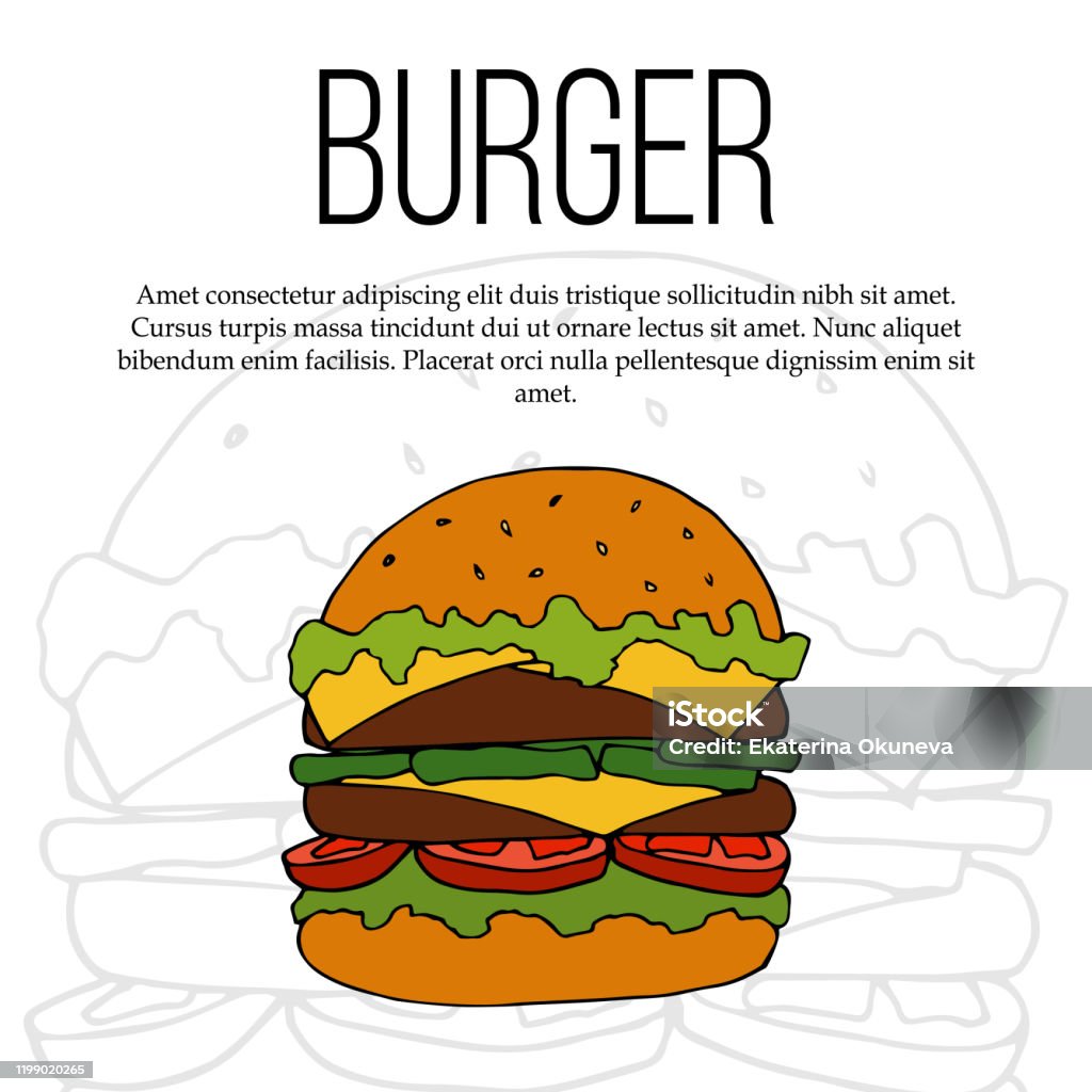 Vektor Template Selebaran Makanan Cepat Saji Ilustrasi Kartu Makanan ... Vektor Template Selebaran Makanan Cepat Saji Ilustrasi Kartu Makanan ...