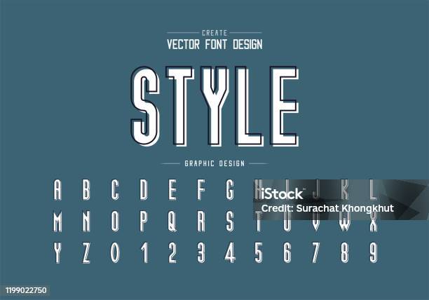 Font Garis Dengan Bayangan Putih Dan Vektor Alfabet Huruf Tipografi ... Font Garis Dengan Bayangan Putih Dan Vektor Alfabet Huruf Tipografi ...