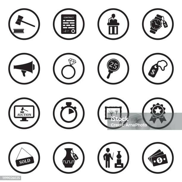 Ikon Lelang Desain Flat Hitam Dalam Lingkaran Ilustrasi Vektor ... Ikon Lelang Desain Flat Hitam Dalam Lingkaran Ilustrasi Vektor ...
