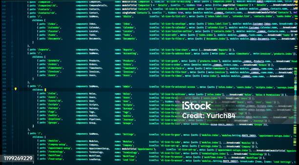Lines Of Java Coding On Computer Screen Vue Routes Java Routes Vue Js Routes Source Code Stock