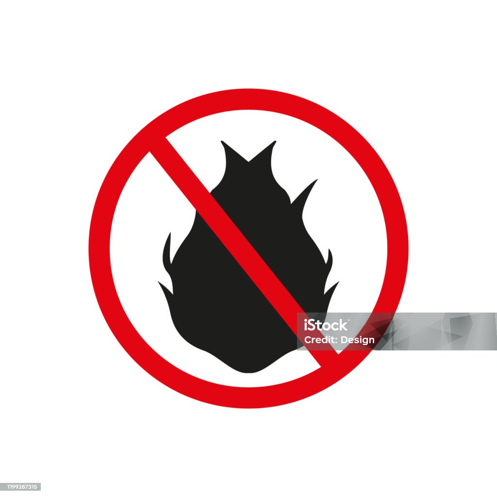 Geen Vuur Vlam Teken Icoon Brand Symbool Stop Het Vuur Ontsnappen Uit ... Geen Vuur Vlam Teken Icoon Brand Symbool Stop Het Vuur Ontsnappen Uit ...