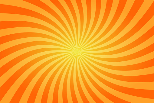 Sunburst Retro Sun Rays Yellow Background Abstract Summer Sunny Vintage