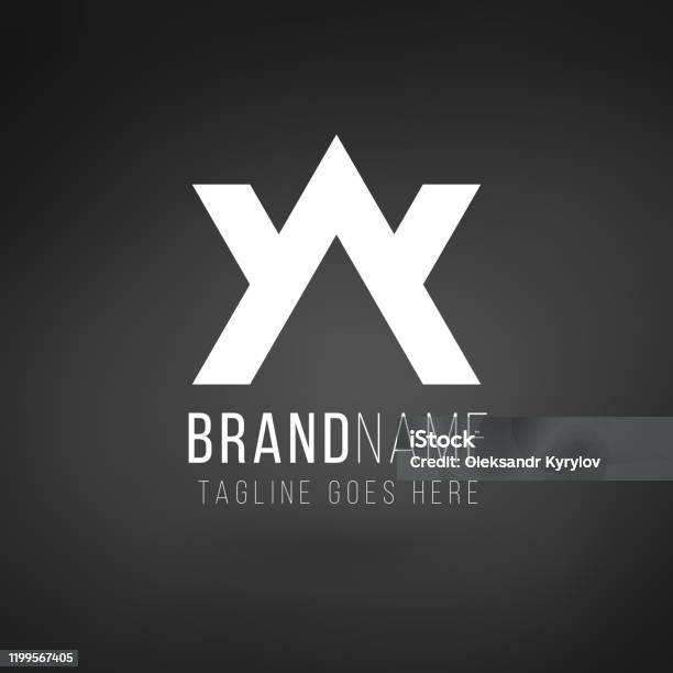 Av Va A V Initiale À Base De Logo Triangle Dicône De Lettre Concept