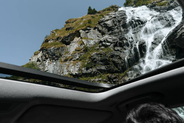 Free Stock Photo of Waterfall View From Inside Vehicle | Download Free ...
